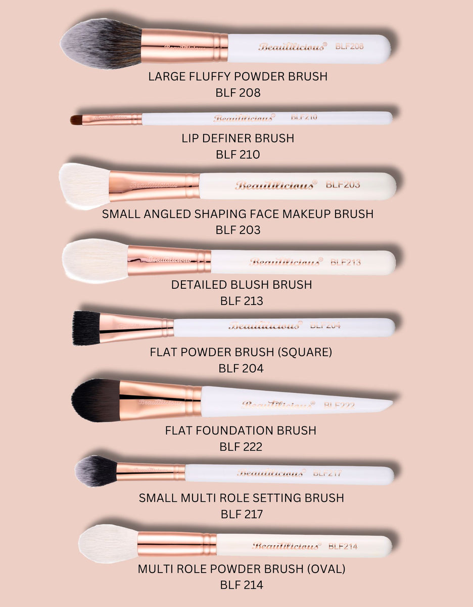 Essential Face Brush Kit - Set Of 8 Brushes – Beautilicious