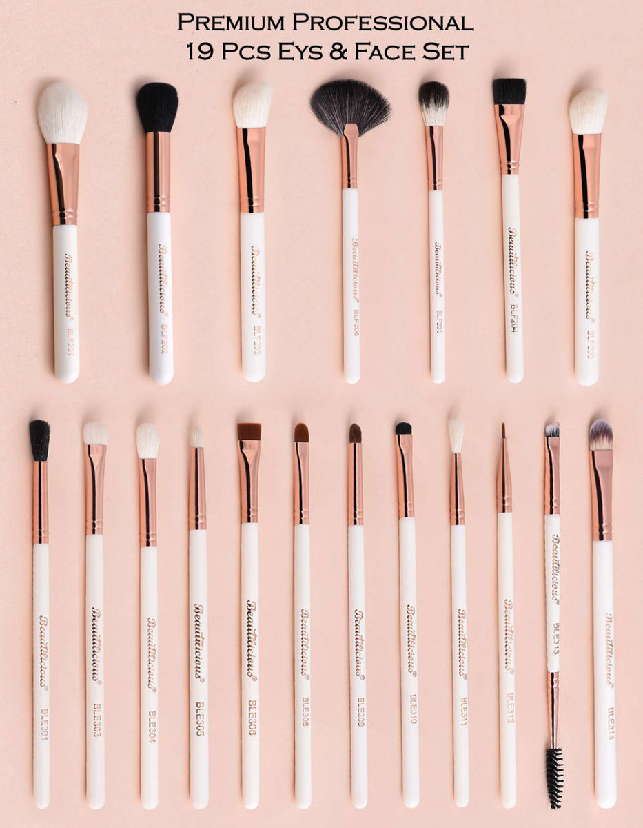 Buy 19-piece Full Face Makeup Brush Set Online – Beautilicious