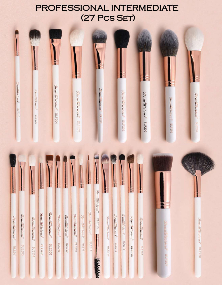 Buy Professional 27-Piece Makeup Brush Set Online – Beautilicious